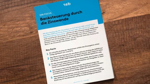 Publikation Banksteuerung durch die Zinswende | zeb